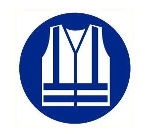 pictogram veiligheidsvest verplicht | Ehabo Preventie