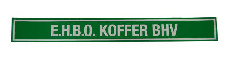 Sticker EHBO koffer BHV | Ehabo Preventie